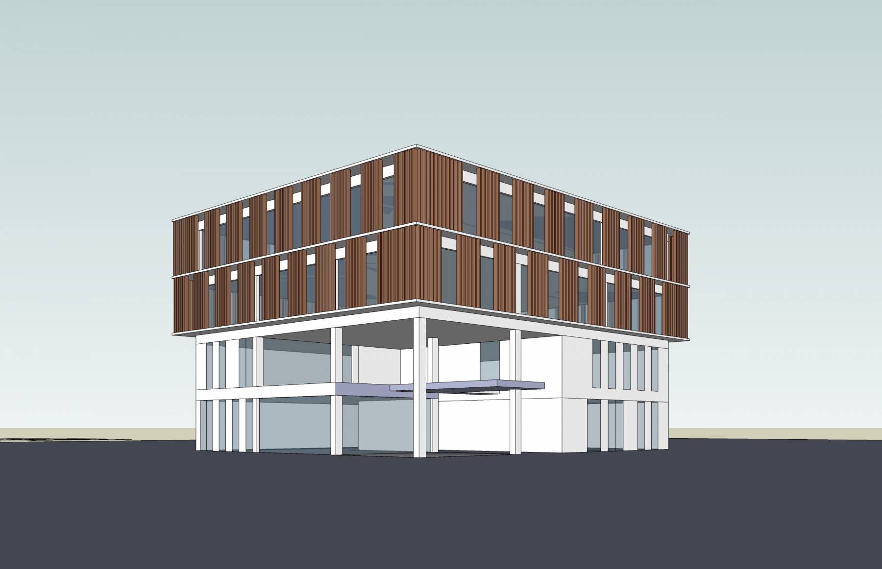 图书馆su模型下载-光辉城市