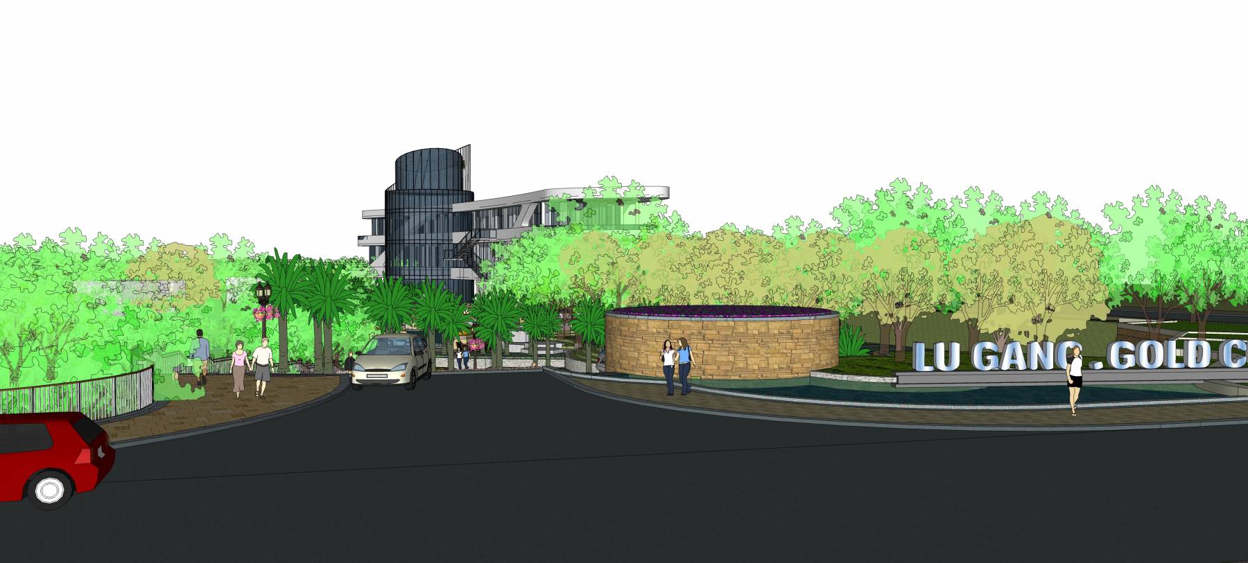 公园7su模型下载-光辉城市