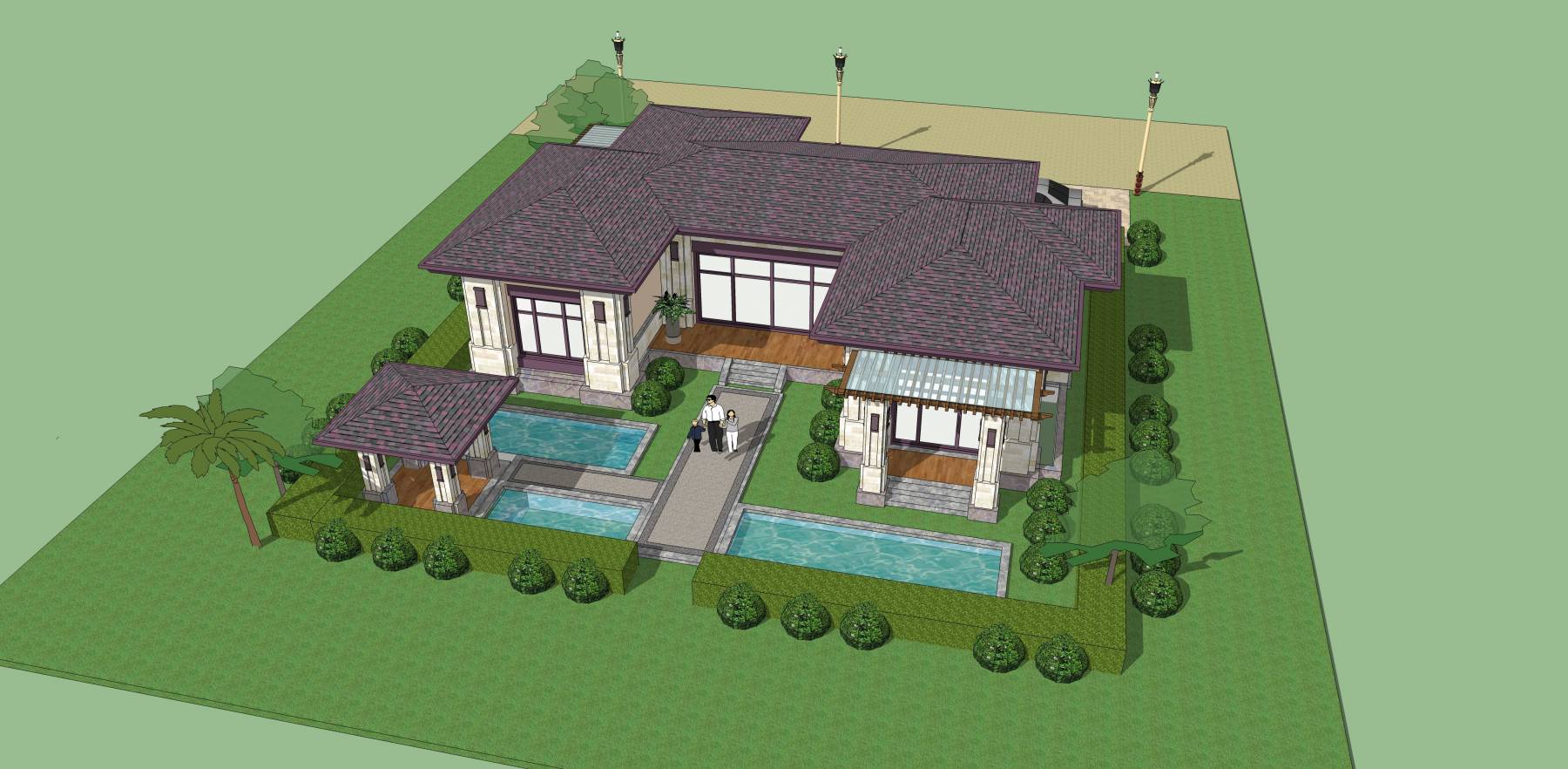 别墅hhsu模型下载-光辉城市